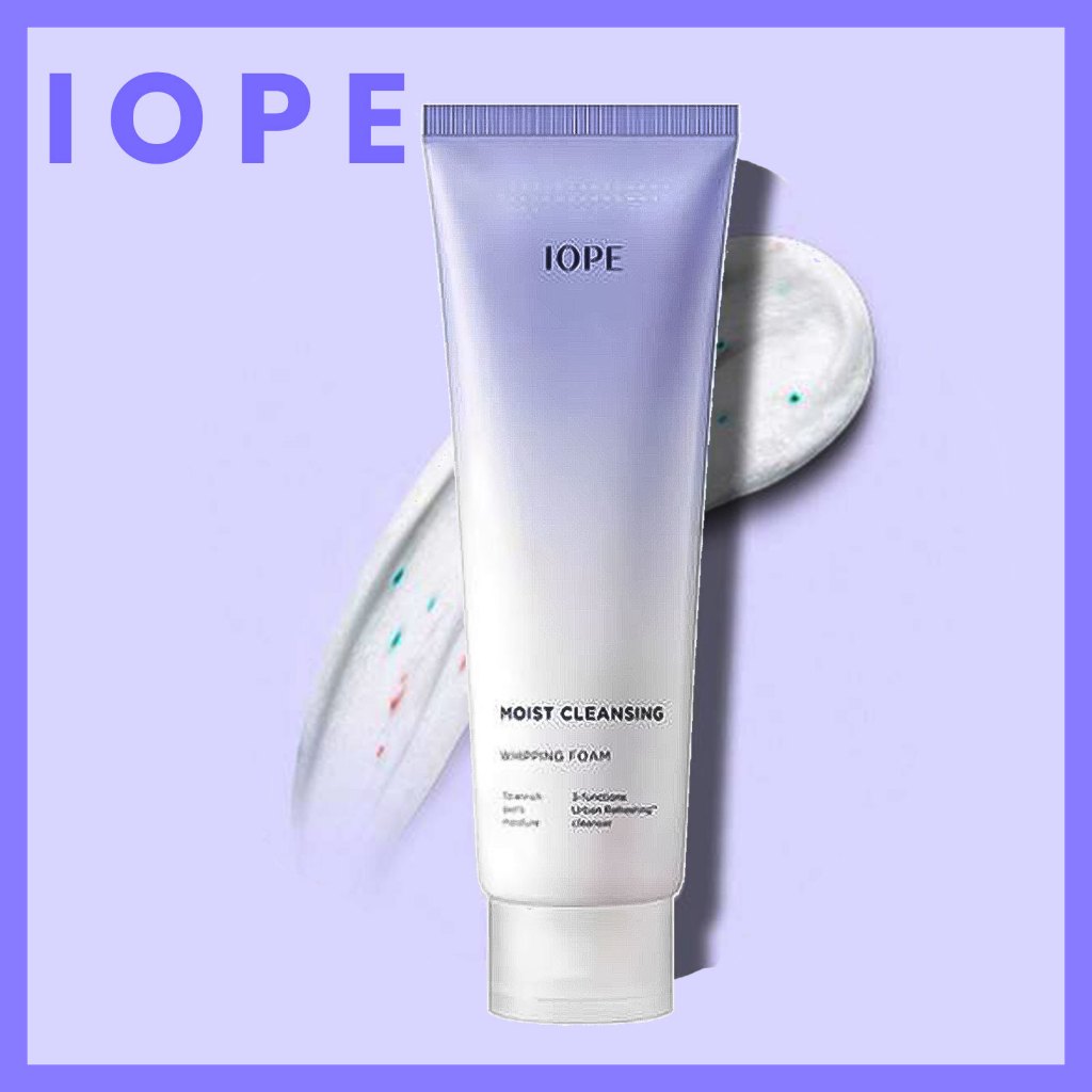 IOPE Moist Cleansing Whipping Foam, 180ml, Korean Cleanser | Shopee ...