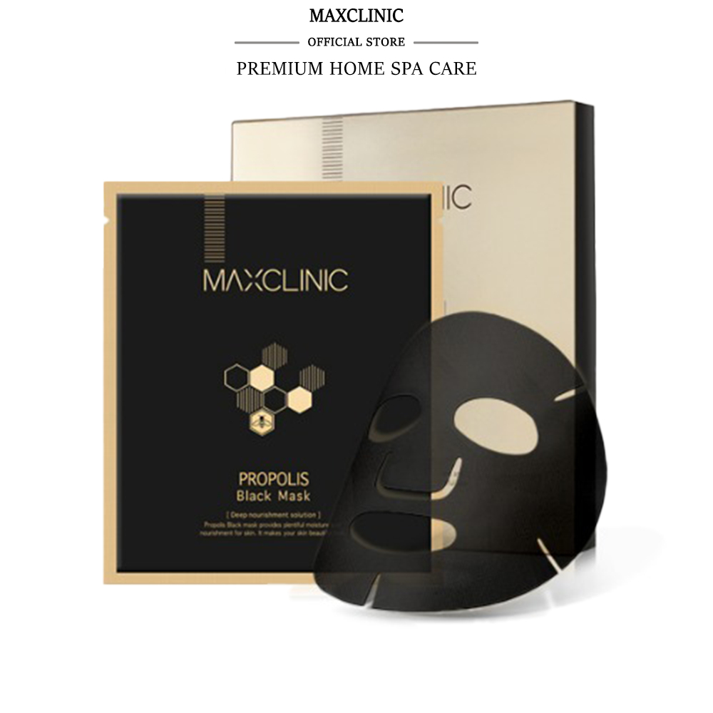 MAXCLINIC Propolis Black Mask Pack (20ml x 4sheets or 1sheet) | Shopee ...