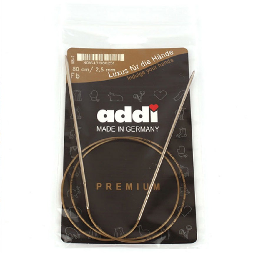 Addi Aluminum Premium Circular Knitting Needle 40cm Length 2mm to 6mm ...