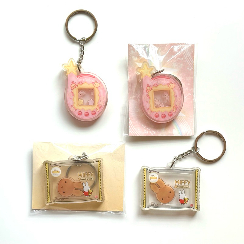 shaker keychains ⸜(。˃ ᴗ ˂ )⸝ miffy bread and sonny angel tamagotchi ...