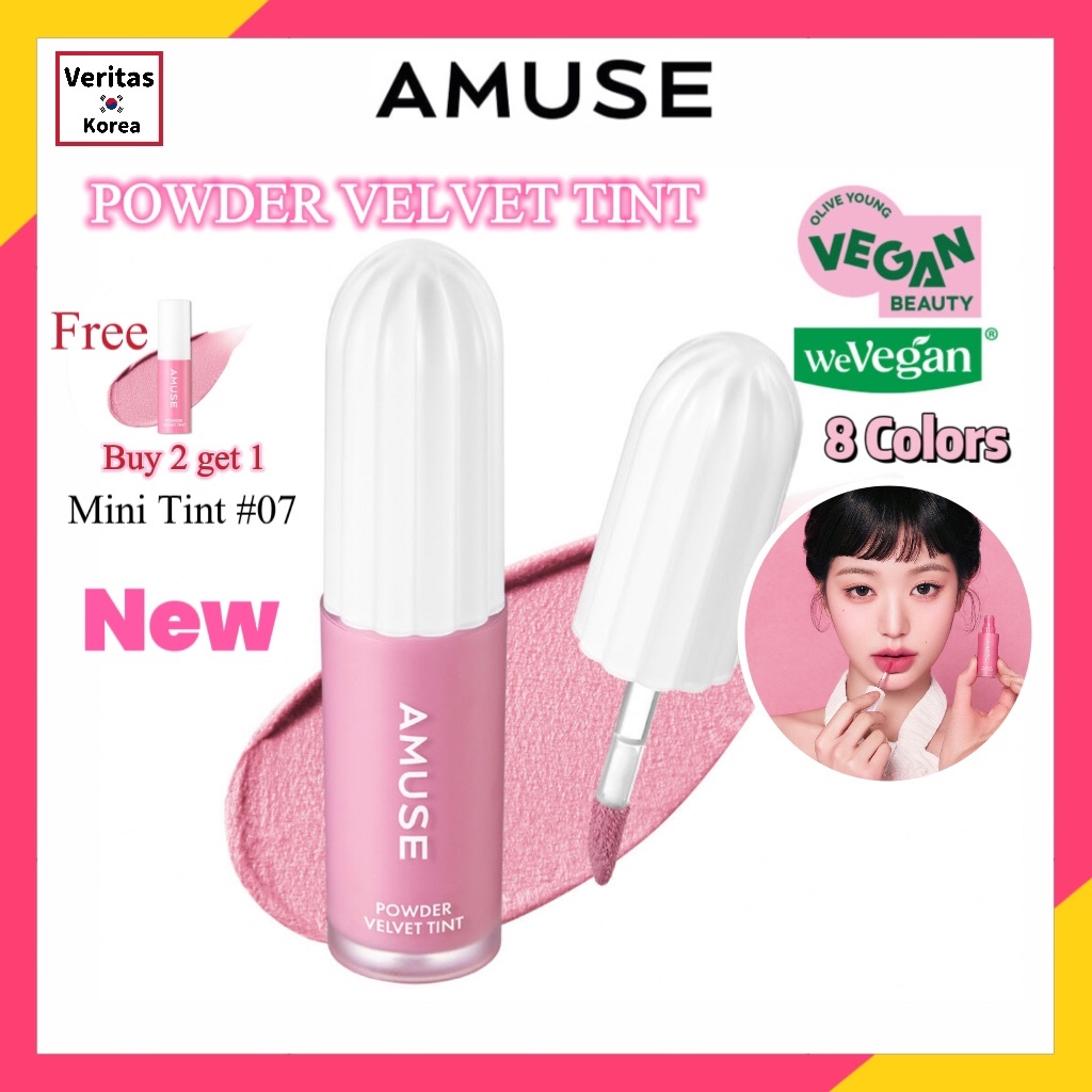 AMUSE POWDER VELVET TINT 3.3g 8 colors | Shopee Philippines