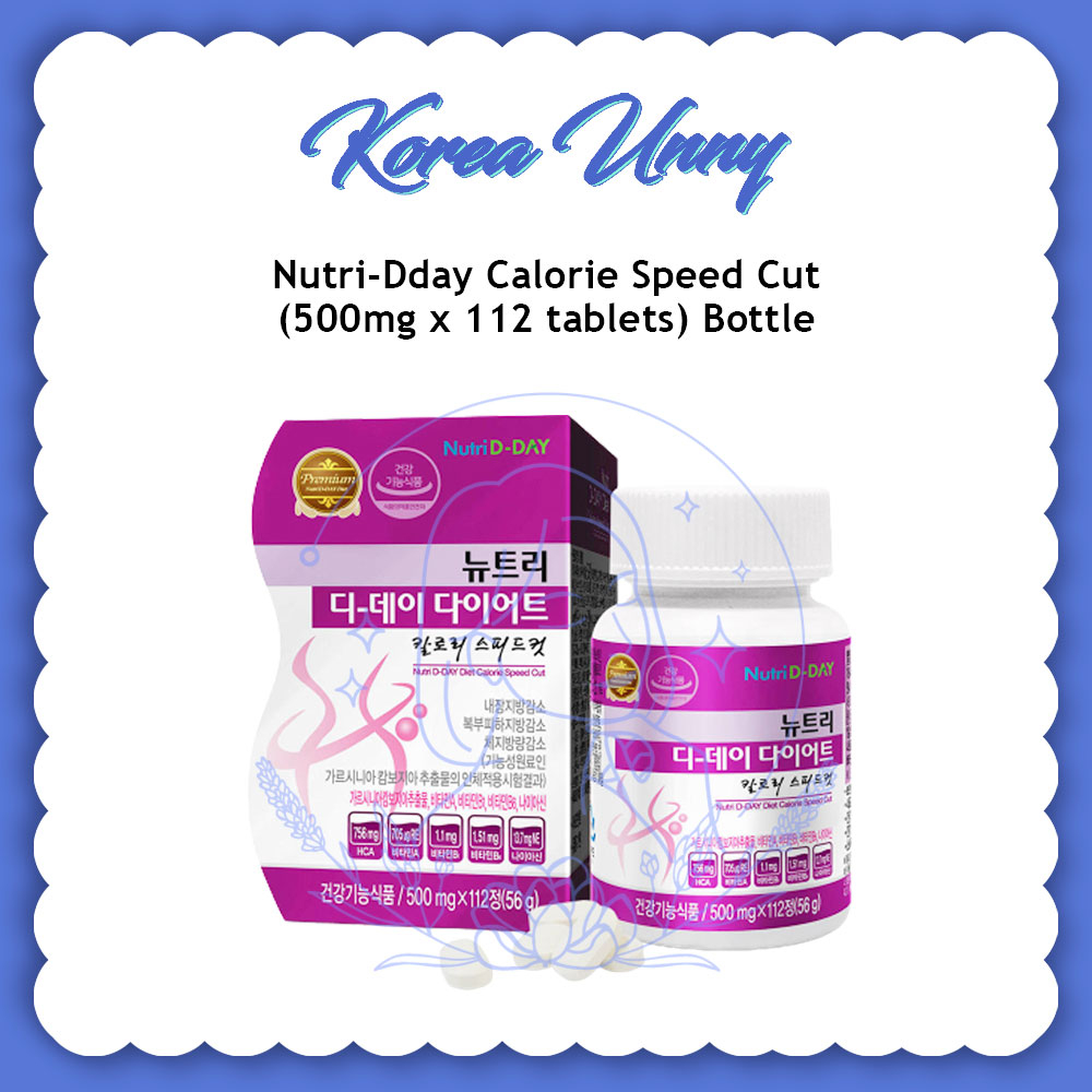 Nutri-Dday Calorie Speed Cut 500mg x 112 tablets (Bottle) | Shopee ...