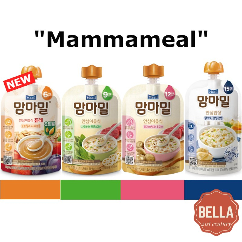 [Maeil] Korean MammaMeal Baby Food /Puree,/ Porridge /Instant Meal ...