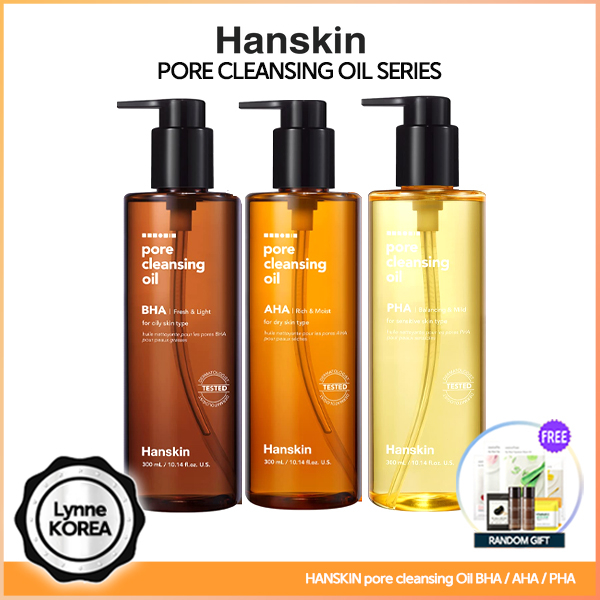 HANSKIN Alpha Hydroxy Acid Pore Cleansing Oil 300ml / Makeup Cleanser ...