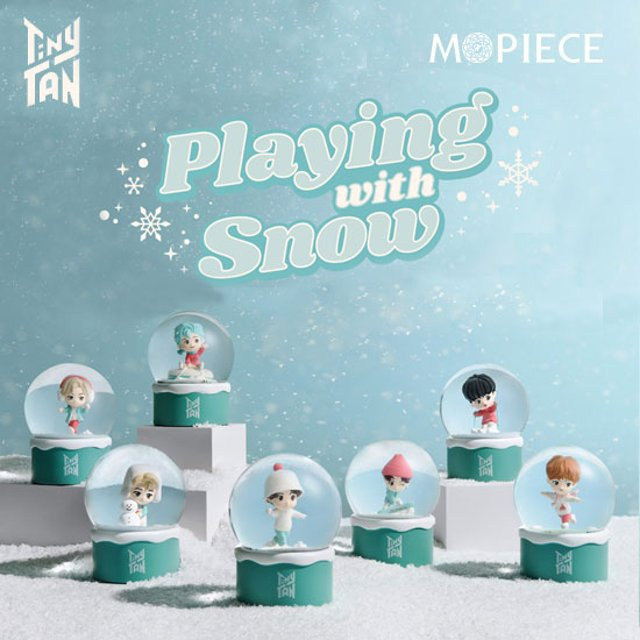 BTS (BangTan Boys) TinyTAN Holiday Snow Globe, Official, Original, Authentic, K-POP, idol, Snow ...