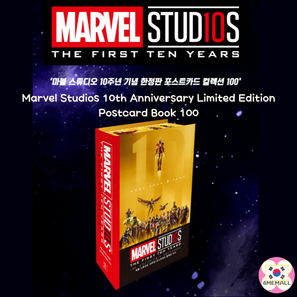 Marvel Studios 10th Anniversary Limited Edition Postcard Book 100 Art ...
