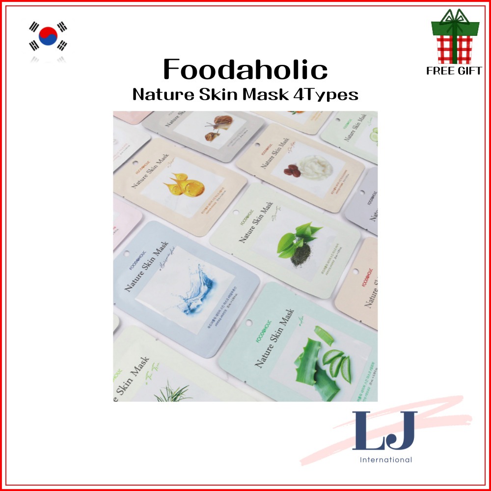 Foodaholic Nature Skin Mask 4Types From KOREA | Shopee Philippines