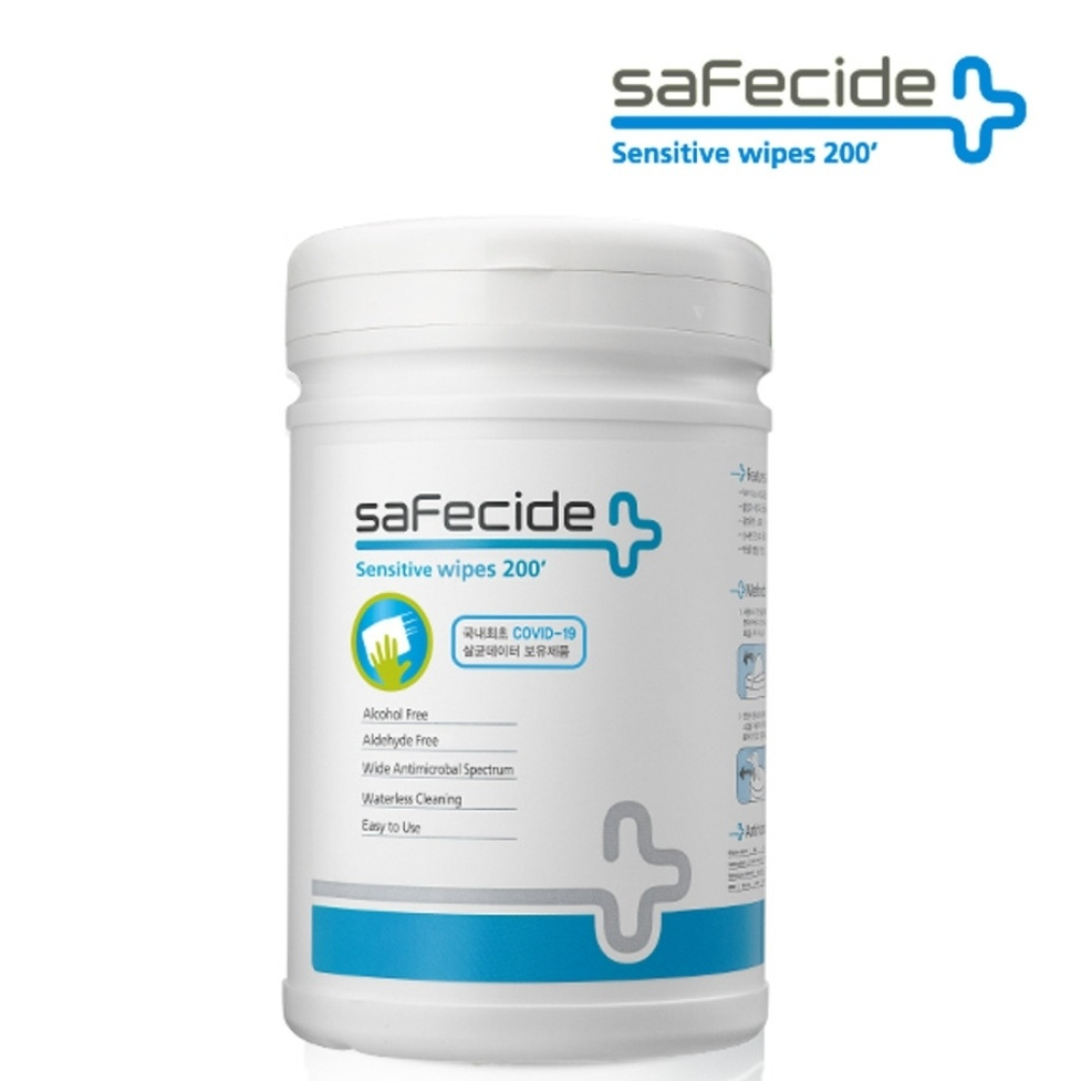 Disinfected Sterilized Water Tissue 200 Sheets Non-Alcoholic Tissue Handwashing (SaFecide ...