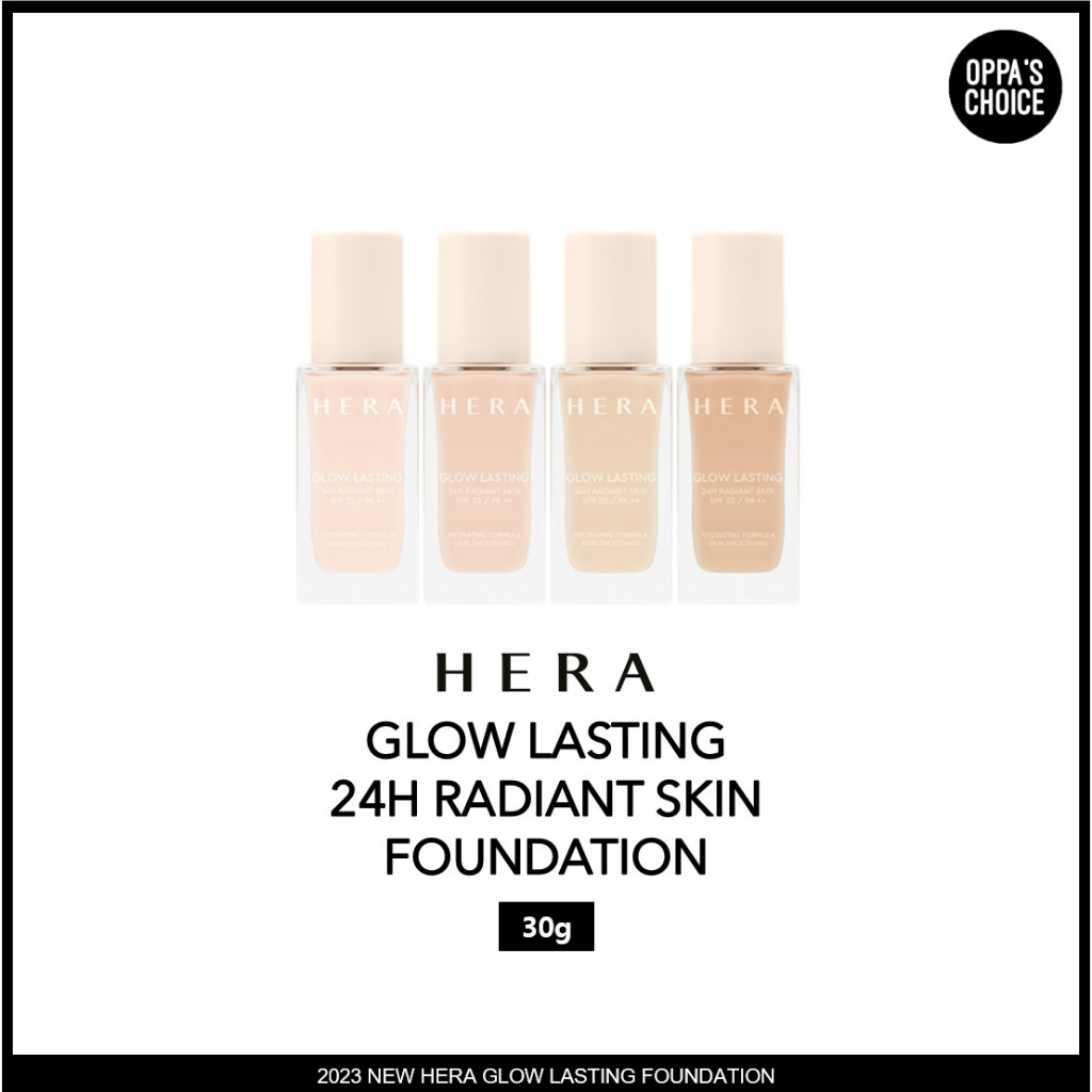 [NEW] HERA GLOW LASTING 24H RADIANT SKIN FOUNDATION (8 shades) | Shopee ...