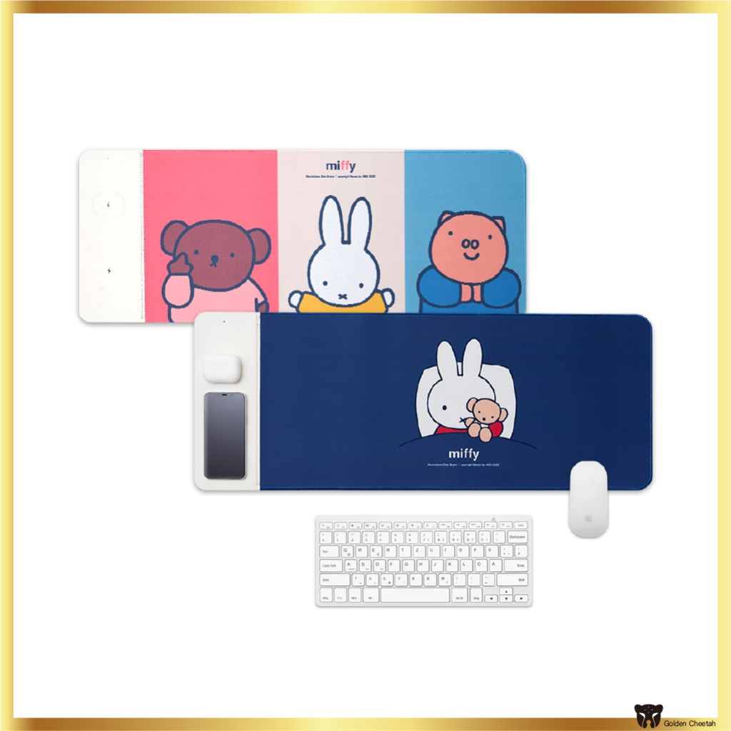 Miffy Dual Wireless Charging Mouse Pad Large Desk Computer Mat | Shopee ...