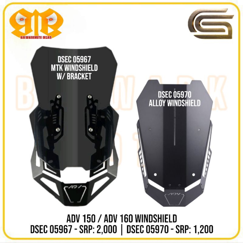 SEC ADV 150 / 160 Alloy/MTK Windshield | Shopee Philippines