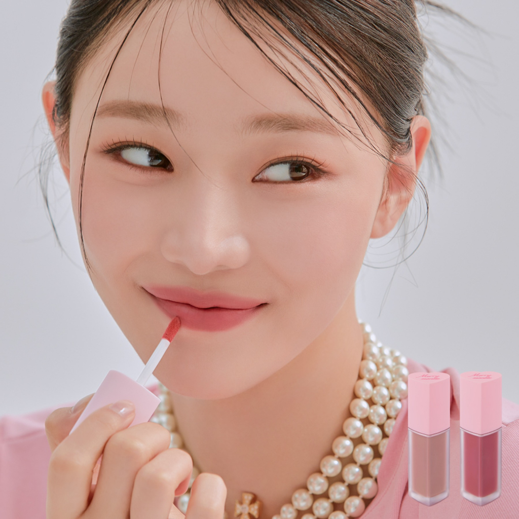 Lip Tint 6 Colors MERRY MONDE Cherry Heart Mega Tint Lip Gloss LIp ...