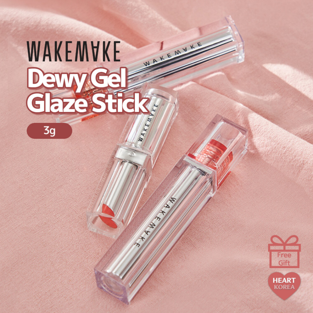 WAKEMAKE Dewy Gel Glaze Stick 3g / glow lip balm lipstick | Shopee Philippines