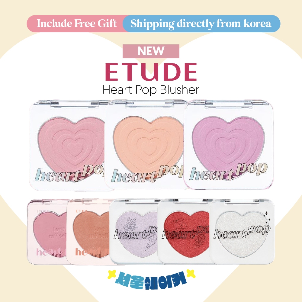 [ETUDE] Heart Pop Blusher (15Shades) 4g New Renewal | Shopee Philippines