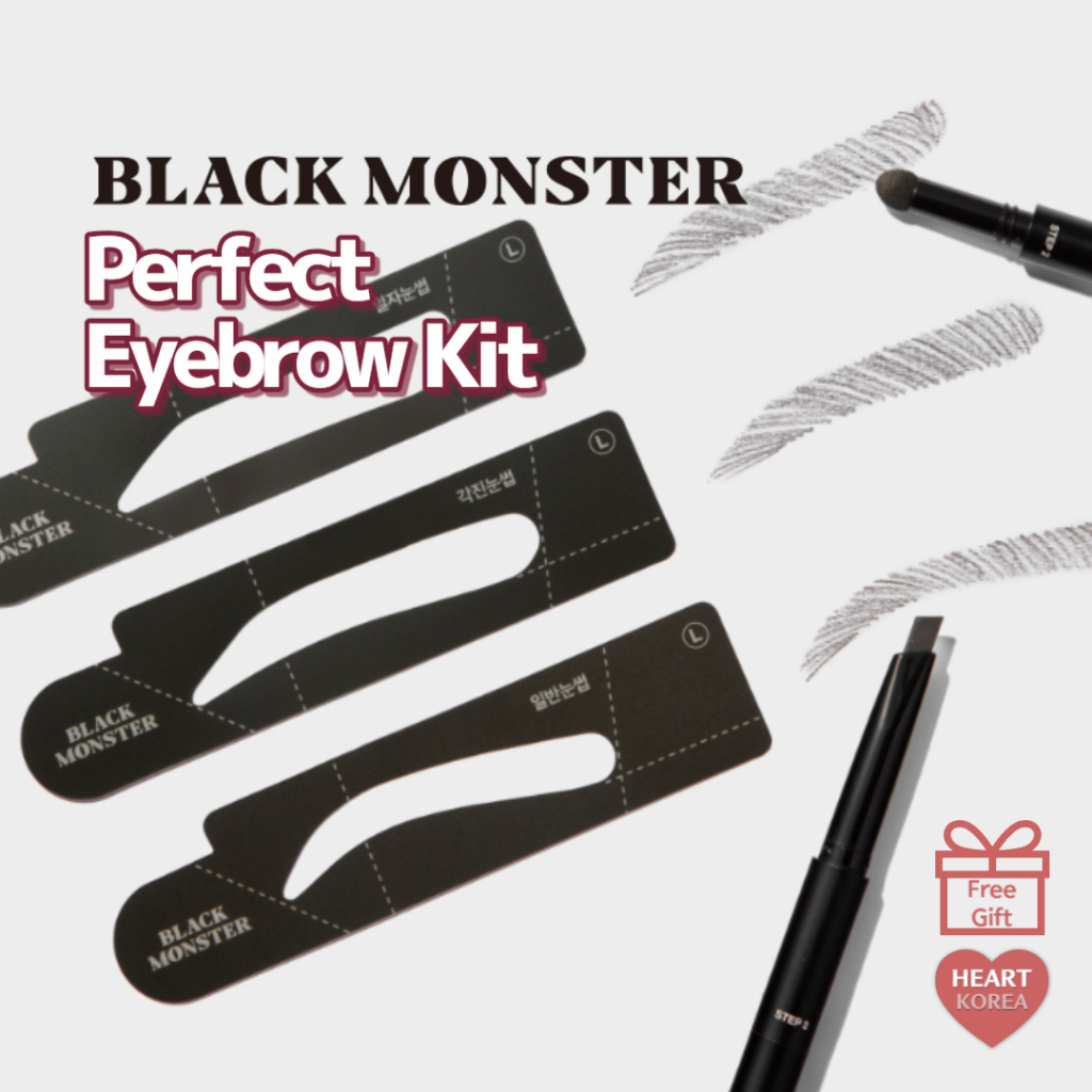 BLACK MONSTER Perfect Eyebrow Kit for men / easy eyebrows kit set ...