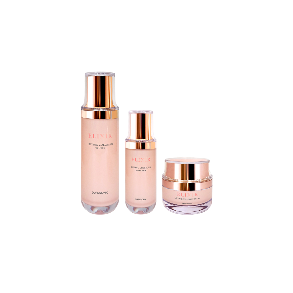 DUALSONIC Elixir Lifting Collagen Set (Cream 50ml+Ampoule 35ml+Toner 130ml) | Shopee Philippines