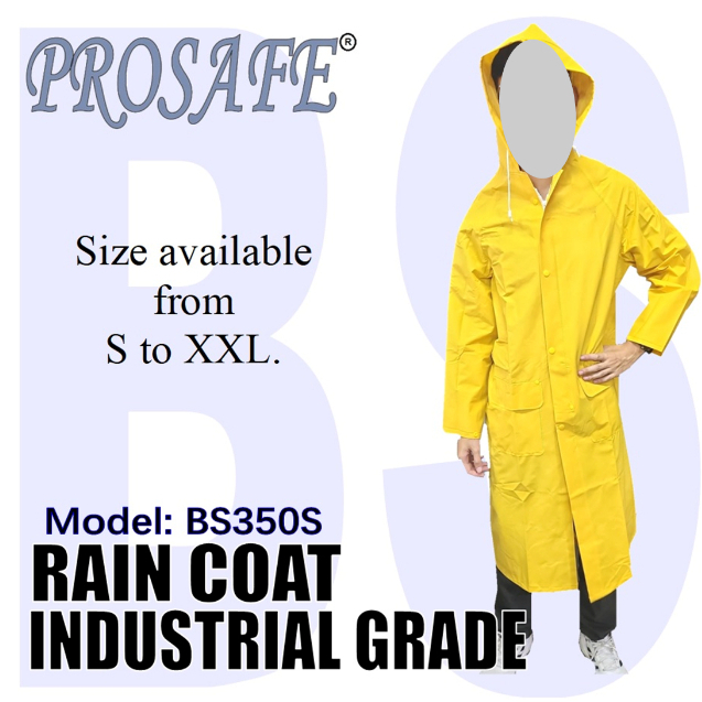 PROSAFE Heavy Duty THICK Rain Coat (Industrial standards) / rain ...