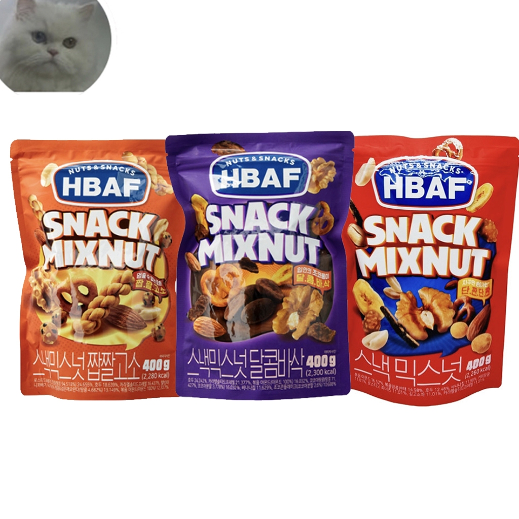 HBAF Korean Seasoning Snack Mix 400g Almonds Snacks / Sweet Crispy / Salty Nutty /Nuts | Shopee ...