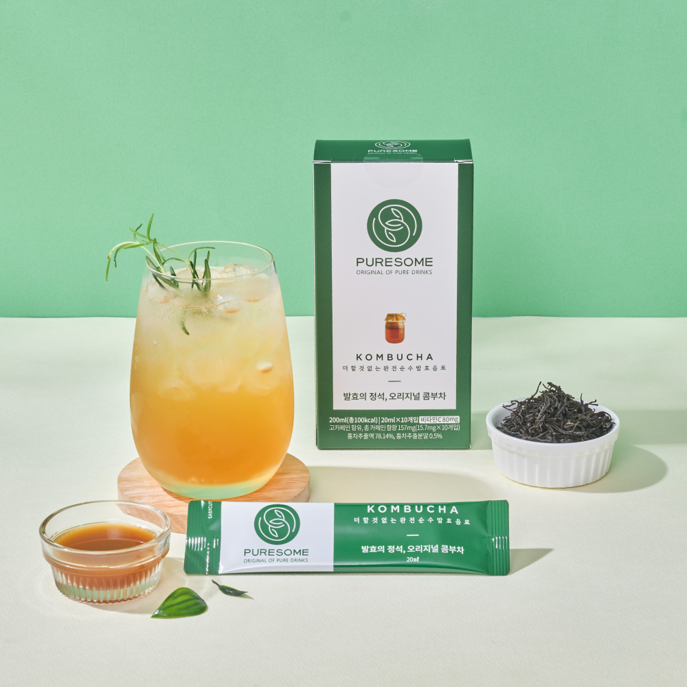 PURE SOME Kombucha, Premium Liquid Kombucha Fermented Benefits Low ...