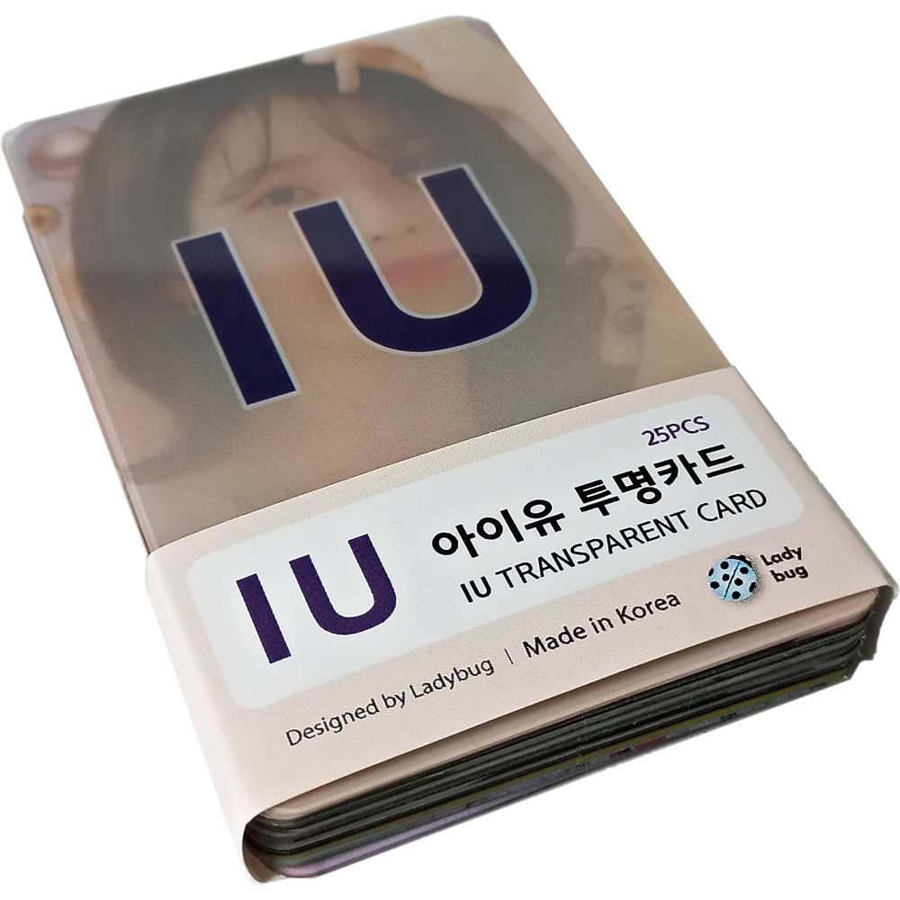K-POP IU Transparent Photocard Set 25pcs | Shopee Philippines