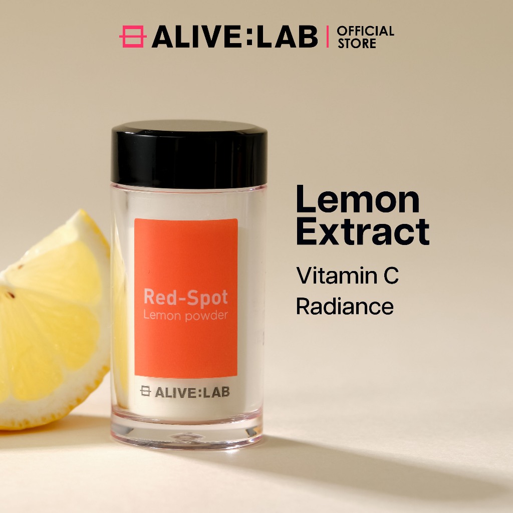 ALIVELAB Redspot Lemon Powder Vitamin C powder Vitality Skin Brightening Fades Age Spots and Sun ...
