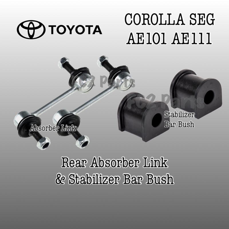 OEM 1car 4pcs Toyota Corolla SEG AE101 AE111 REAR Absorber Link ...