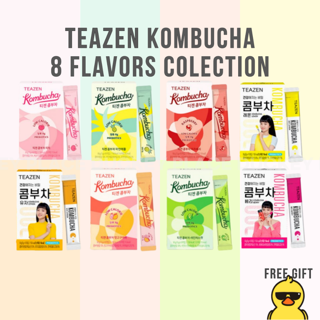 Teazen Kombucha Collection 8 Flavors 10Stick Powder | Shopee Philippines