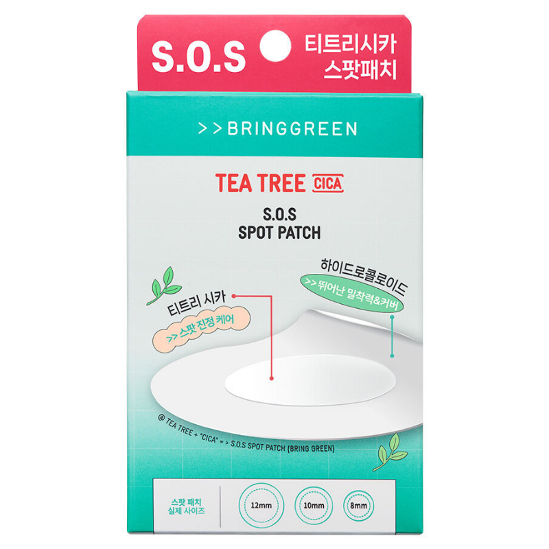 BRING GREEN Tea Tree Cica SOS Spot Patch (100 patches) | Shopee Philippines