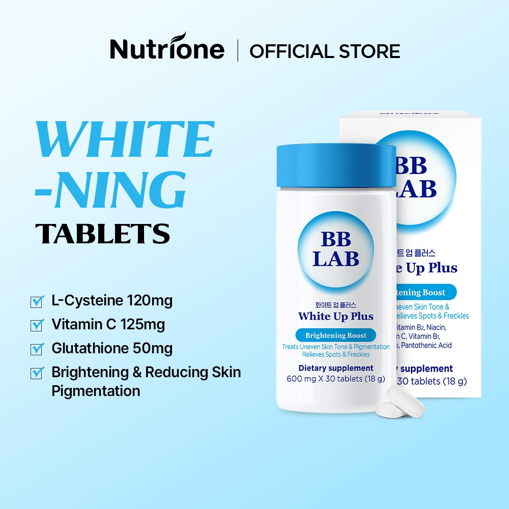 NUTRIONE BB LAB White Up Plus Upgraded (600mg x 30 tablets) | Shopee ...