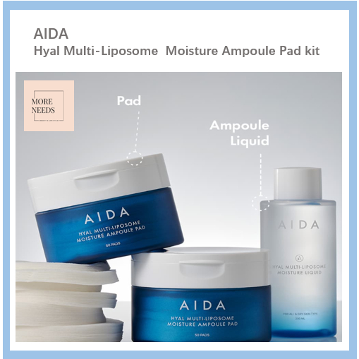 [AIDA] AIDA Hyal Multi-Liposome 30,000 ppm Moisture Ampoule Pad kit ...