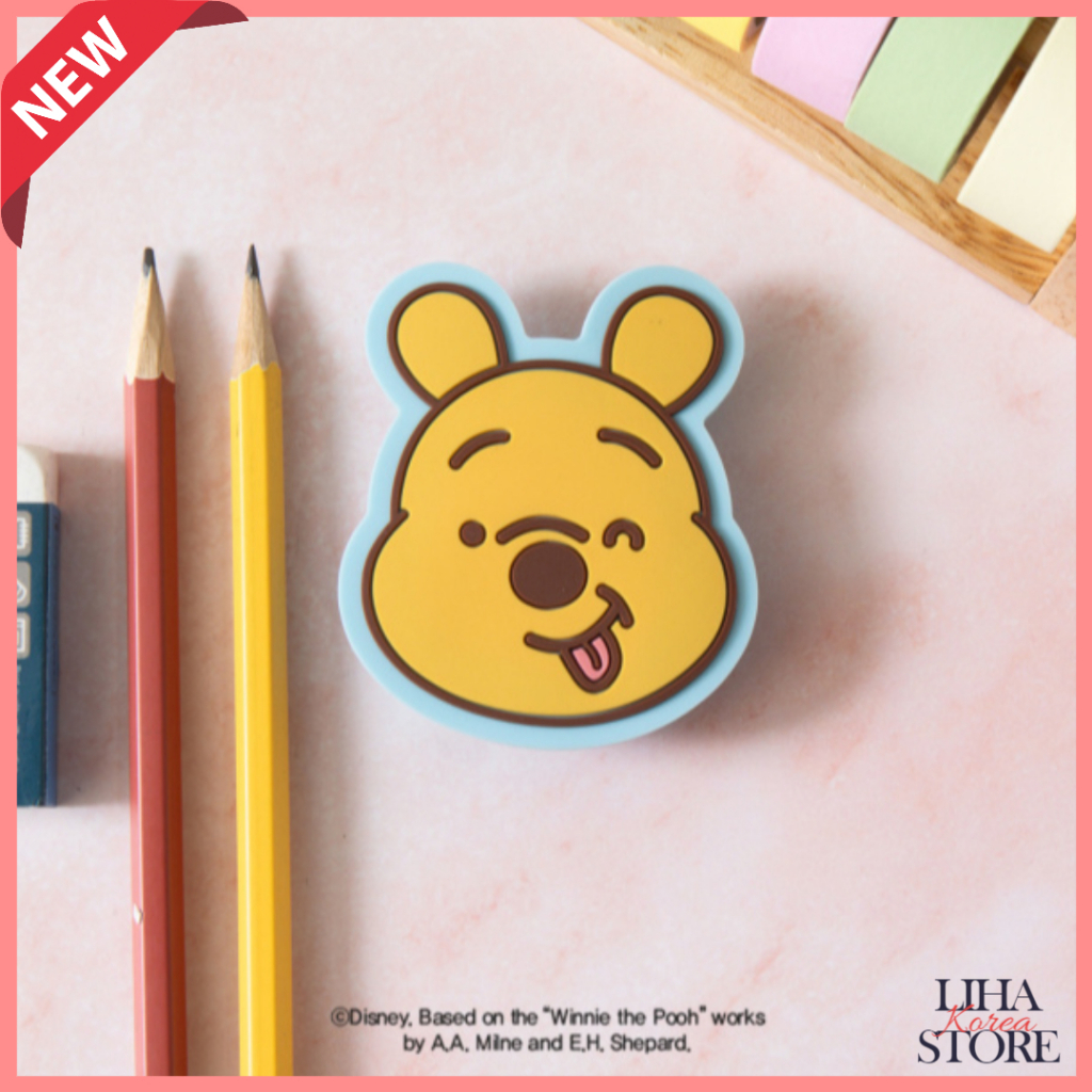 Korea Daiso Disney Winnie the Pooh Pencil Sharpener Disney Characters ...