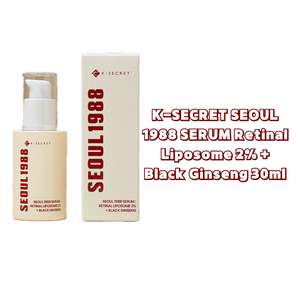 K-SECRET SEOUL 1988 SERUM Retinal Liposome 2% + Black Ginseng 30ml ...