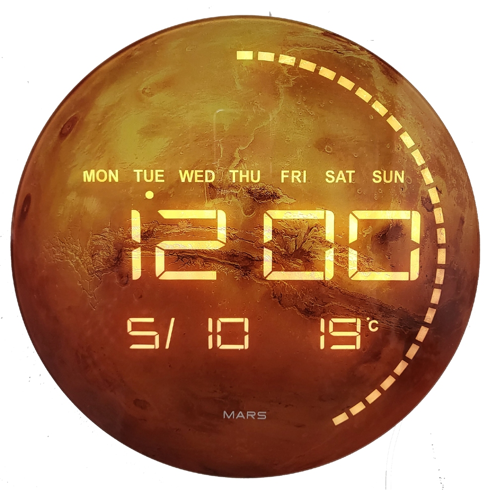 LifeN Mars LED Digital Wall Clock Desk Clock Combo | Shopee Philippines