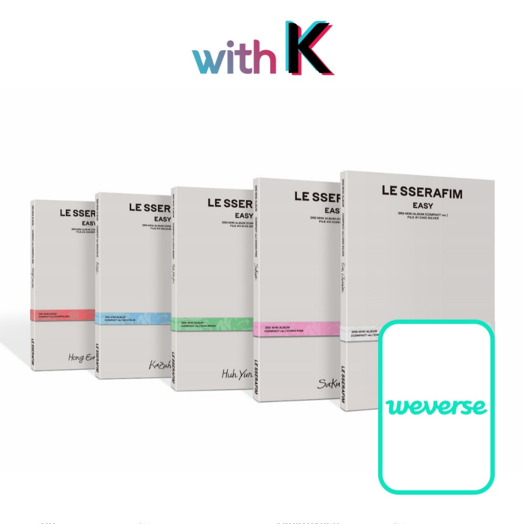 [Weverse] LE SSERAFIM - EASY / 3rd Mini Album (COMPACT ver.) | Shopee ...