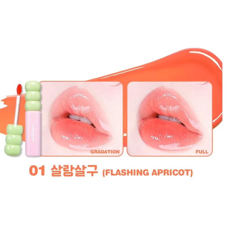 COLORGRAM Fruity Glass Tint - Glossy Dewy Lip Gloss, from KOREA ...
