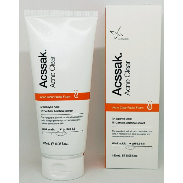Acssak 180ml acne facial cleaser original | Shopee Philippines