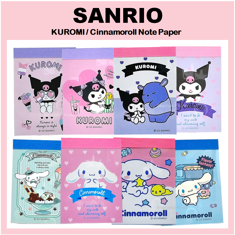 [SANRIO] KUROMI / Cinnamoroll Note Paper Memo Pads | Shopee Philippines