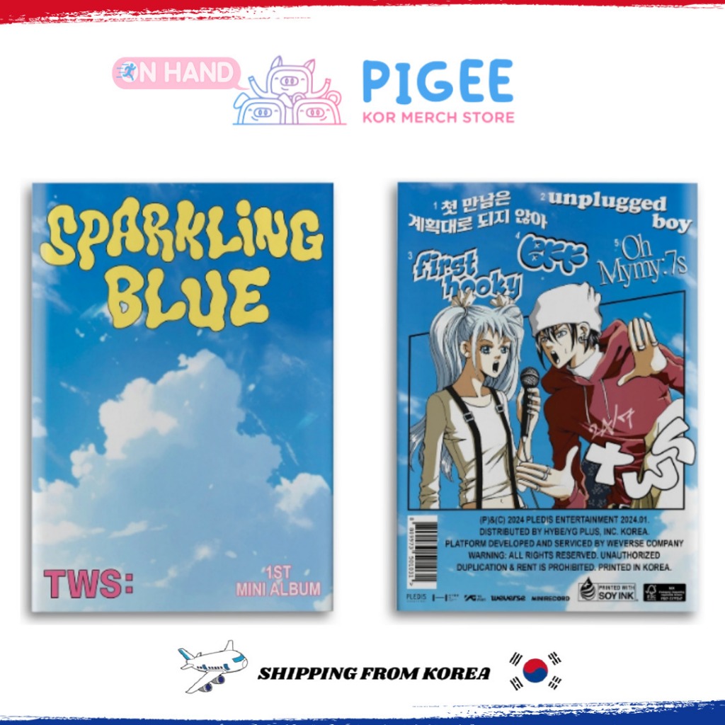 TWS - [ SPARKLING BLUE ] 1ST Mini Album (WEVERSE Album Ver.) | Shopee ...
