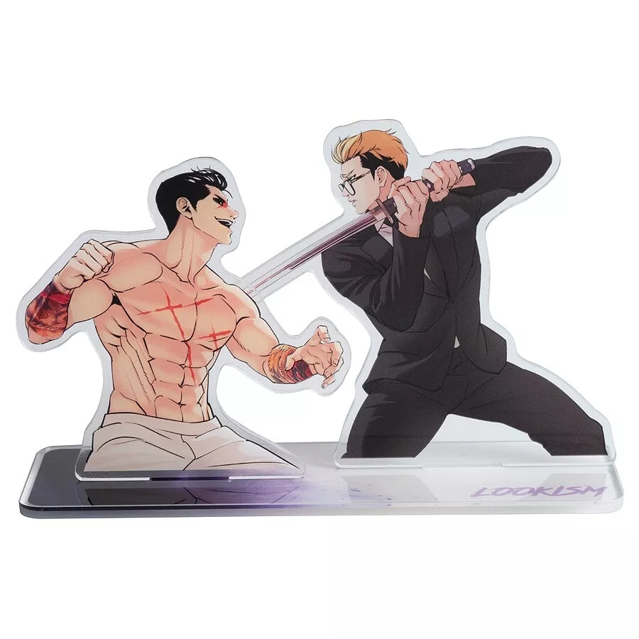 [K-webtoon] LOOKISM OFFICIAL MD GOODS ACRYLIC STAND GUN PARK VS GOO KIM ...