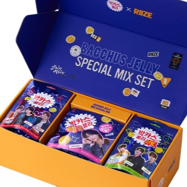 BACCHUS -flavored Jelly Limited Special Packages with Dong-A Pharmaceutical RIIZE + 7 photo ...