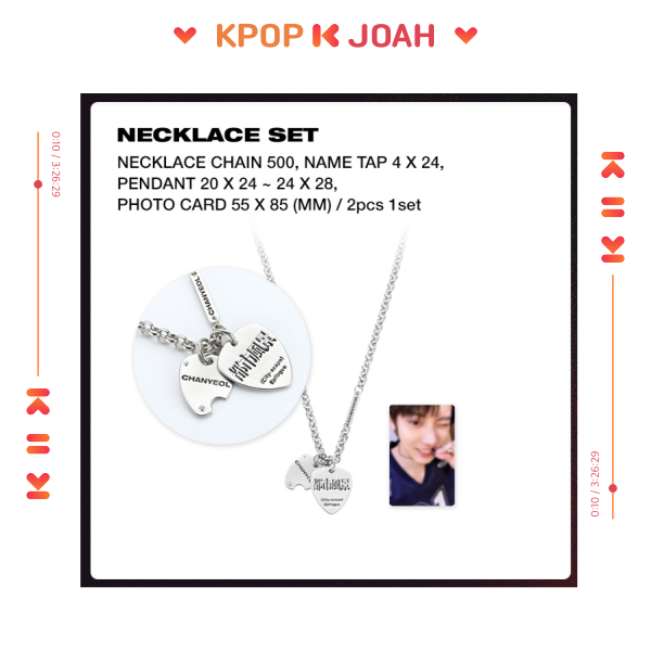 (NECKLACE SET) CHANYEOL (EXO) City-scape 2025 LIVE TOUR Epilogue MD ...