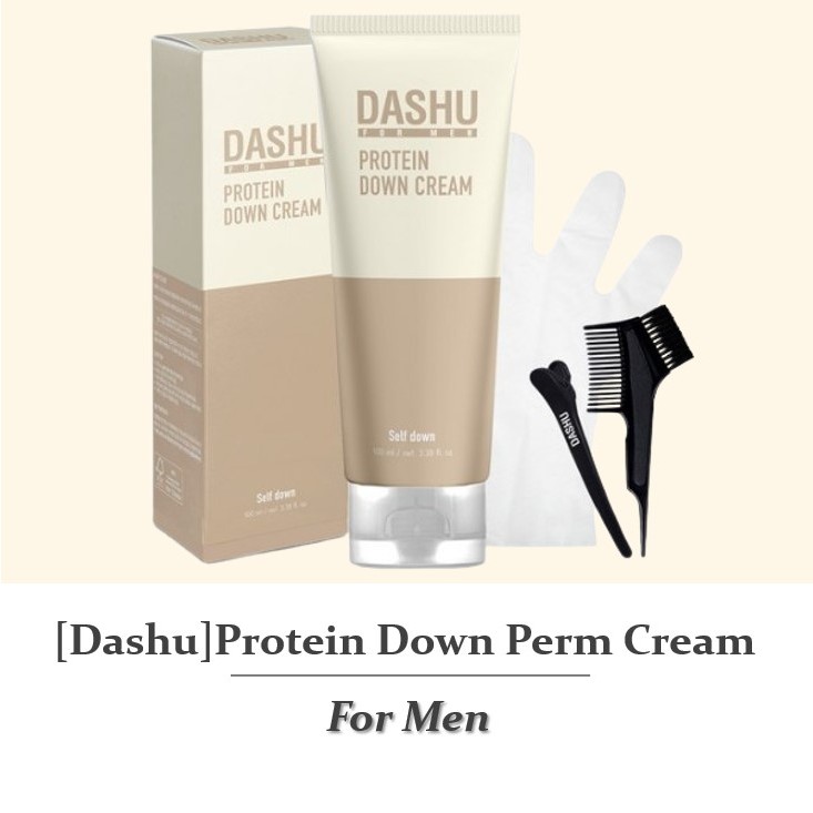 [Dashu] Protein Down Cream Perm 100ml / Side Hair Self Styling/ For Men ...