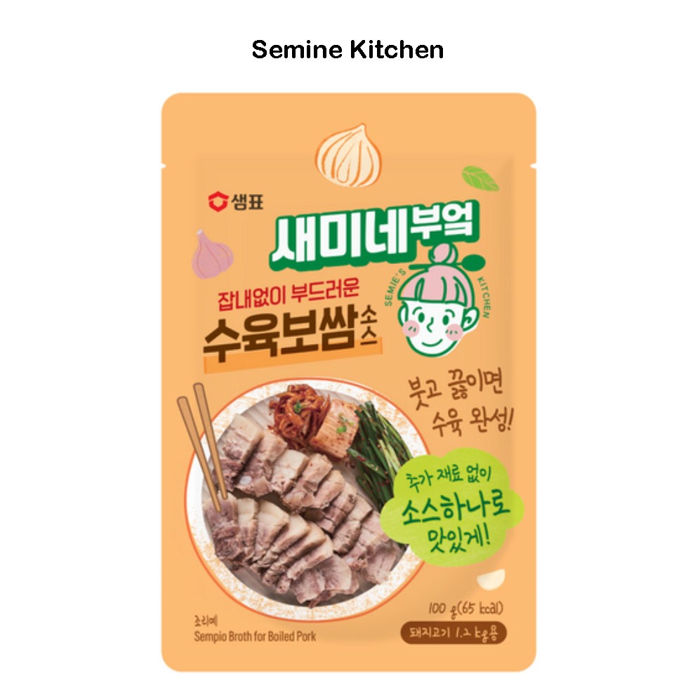 Semine Kitchen Soft and Tender Boiled Pork Bossam Sauce, 100g x 1 Pack ...