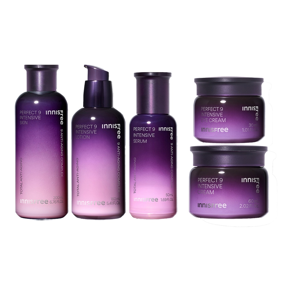 innisfree perfect 9 intensive skin care line (skin 200ml, lotion 160ml ...