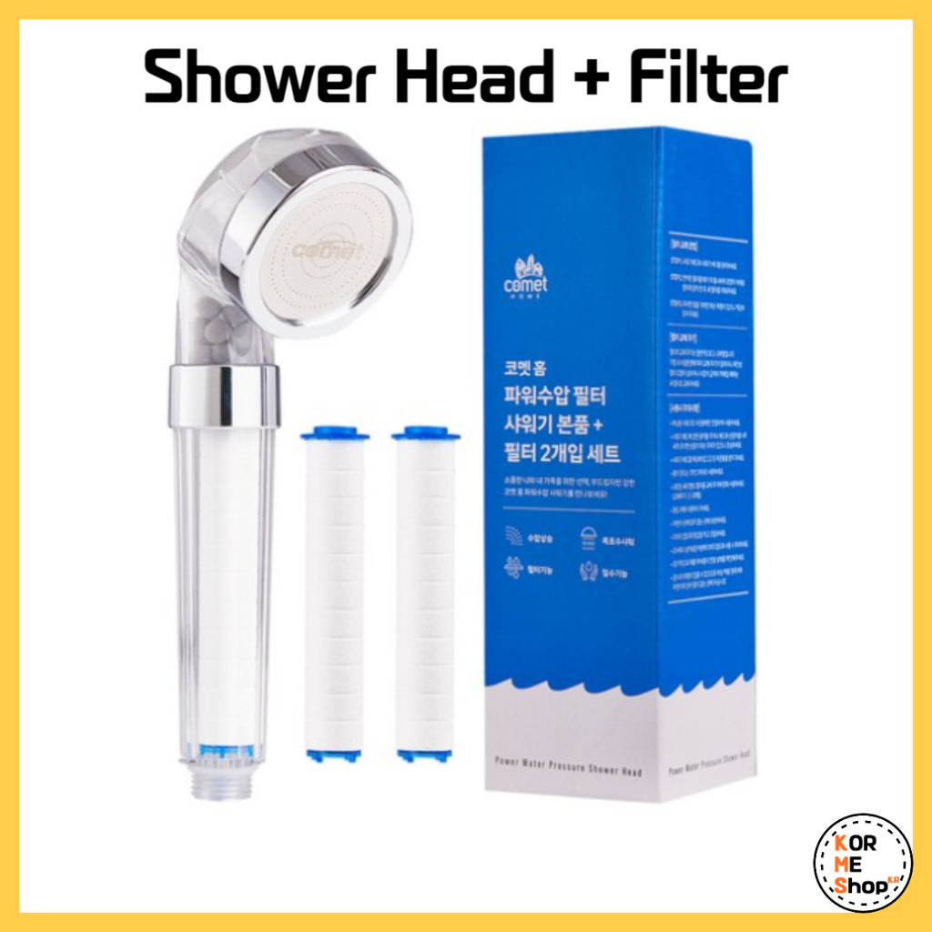 [COMET] Shower filter head with Refill filter, Rust Impurities removal ...