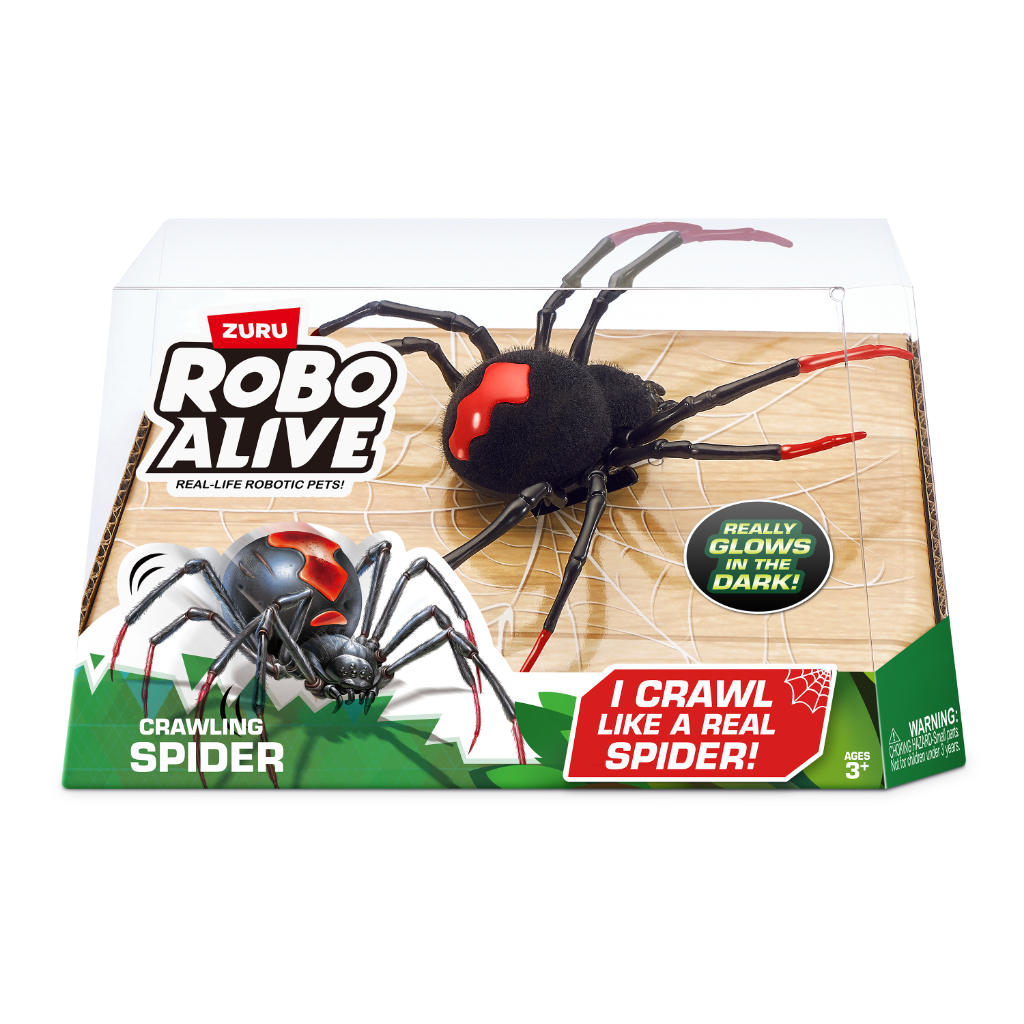 Robo Alive Crawling Spider Glow In the Dark Robotic Toy by ZURU ...