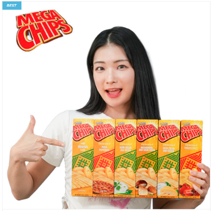 Korean snacks Megachips Potato Chips Potato Chips Potato Stick Snack ...