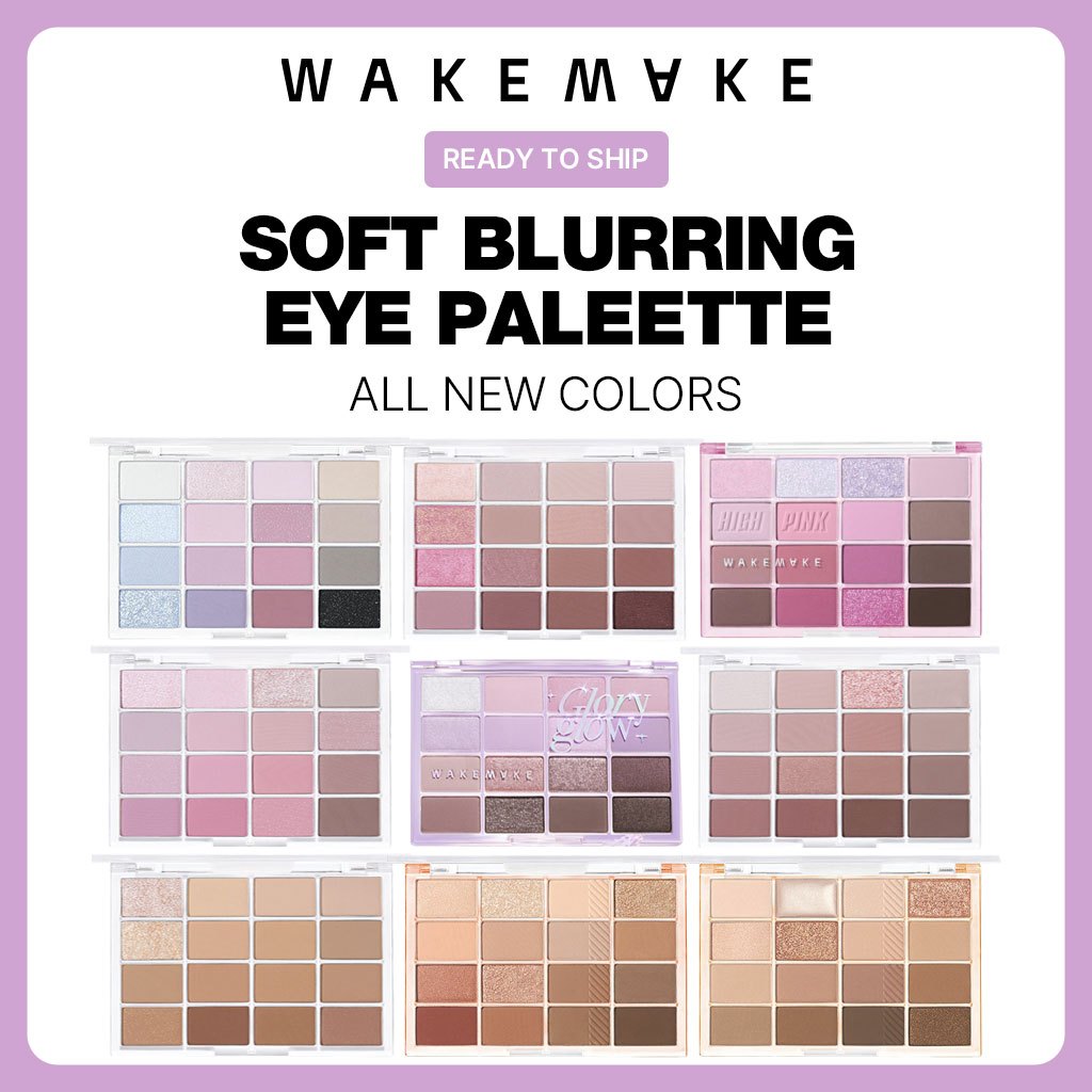 [WAKEMAKE] NEW COLOR Soft Blurring Eyeshadow Palette 24 Colors / Oliveyoung Awards | Shopee ...