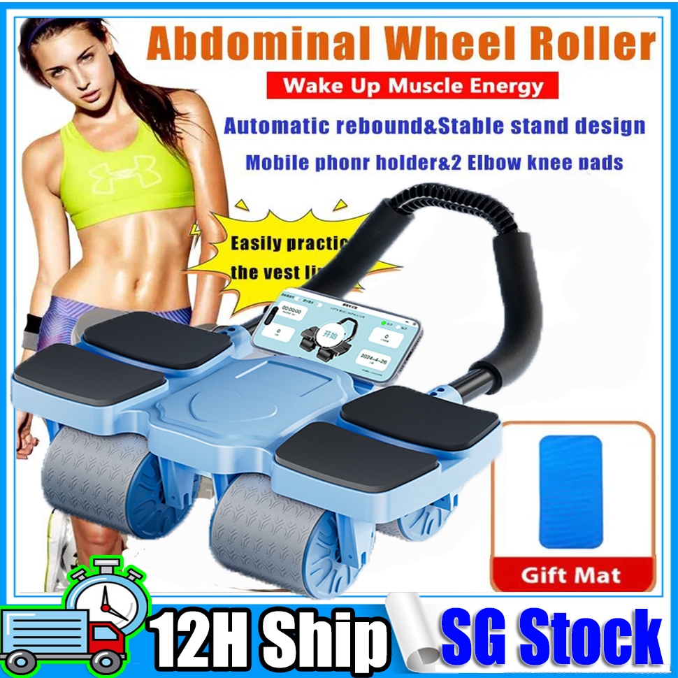 abs roller New multi-function elbow support rebound abdominal wheel ...