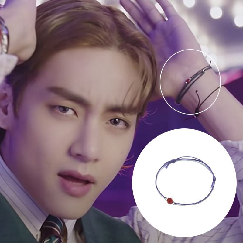 [CCNMADE][BTS V] Handmade Thread Wish Bracelet / Coral Silverball ...